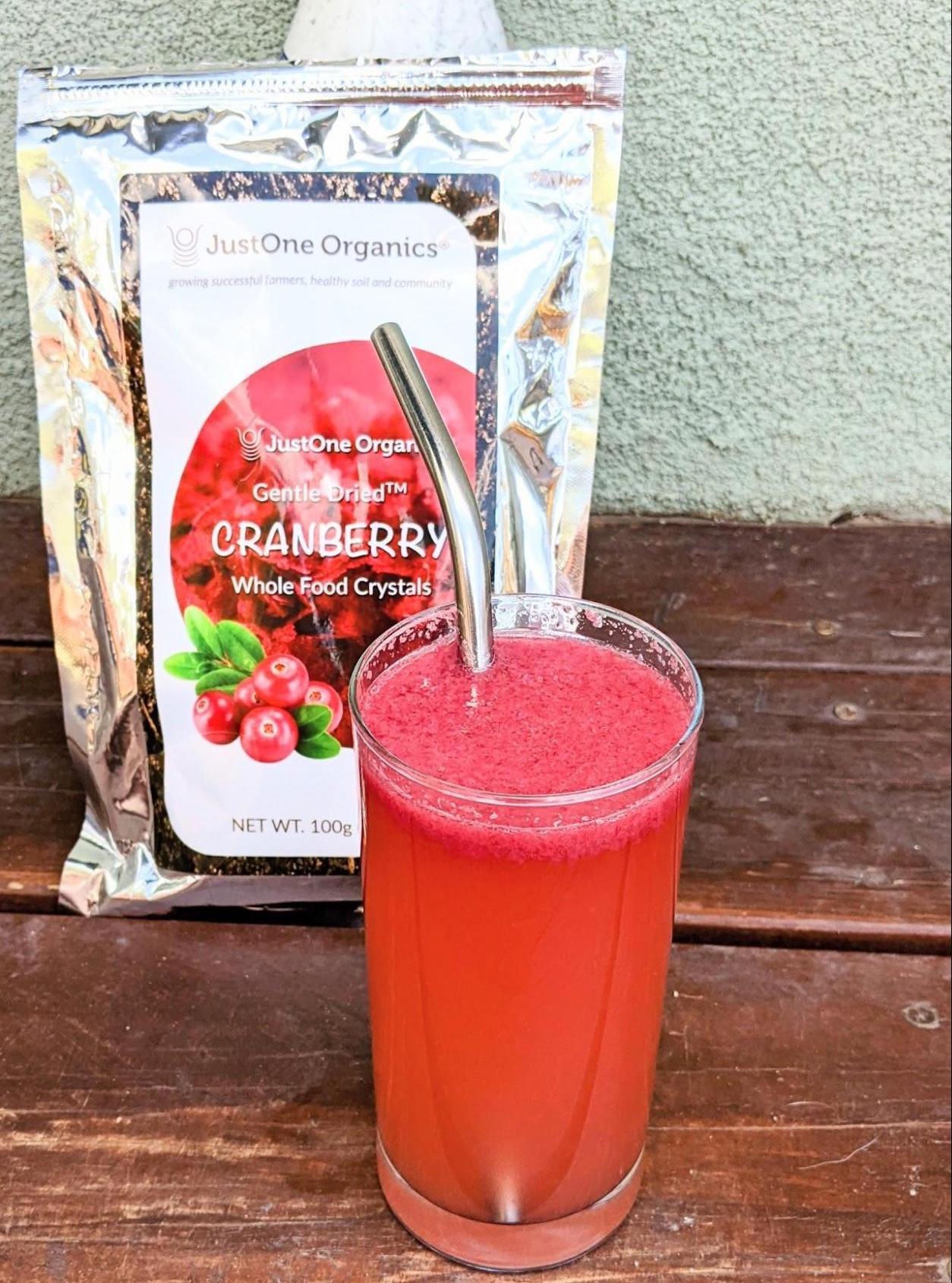 Cranberry Cooler Recipe – JustOne Organics®